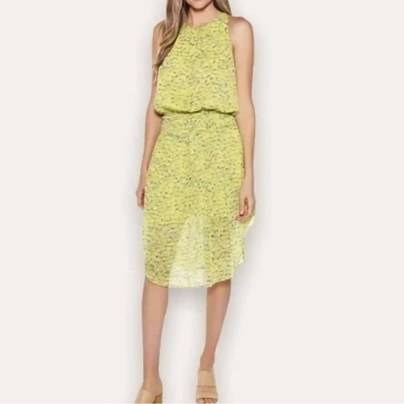 Belldini | Dresses | Nwt Belldini Los Angeles Yellow Floral Midi Dress ...